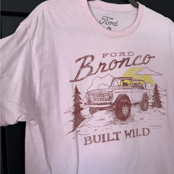 Ford | Tops | Ford Bronco Pink Graphic Tshirt | Poshmark